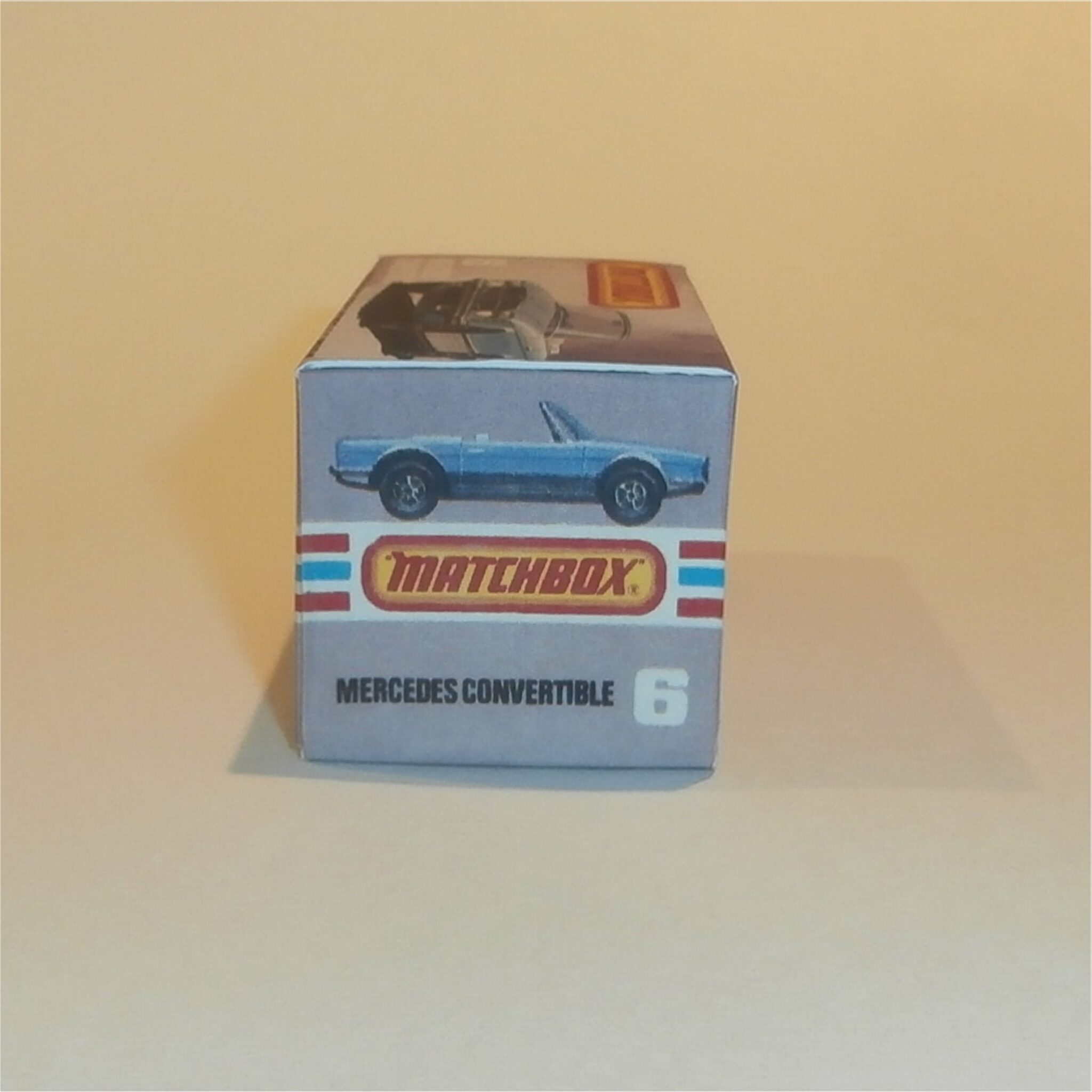 Matchbox Lesney Superfast 6 f3 Mercedes Convertible Repro K style Box