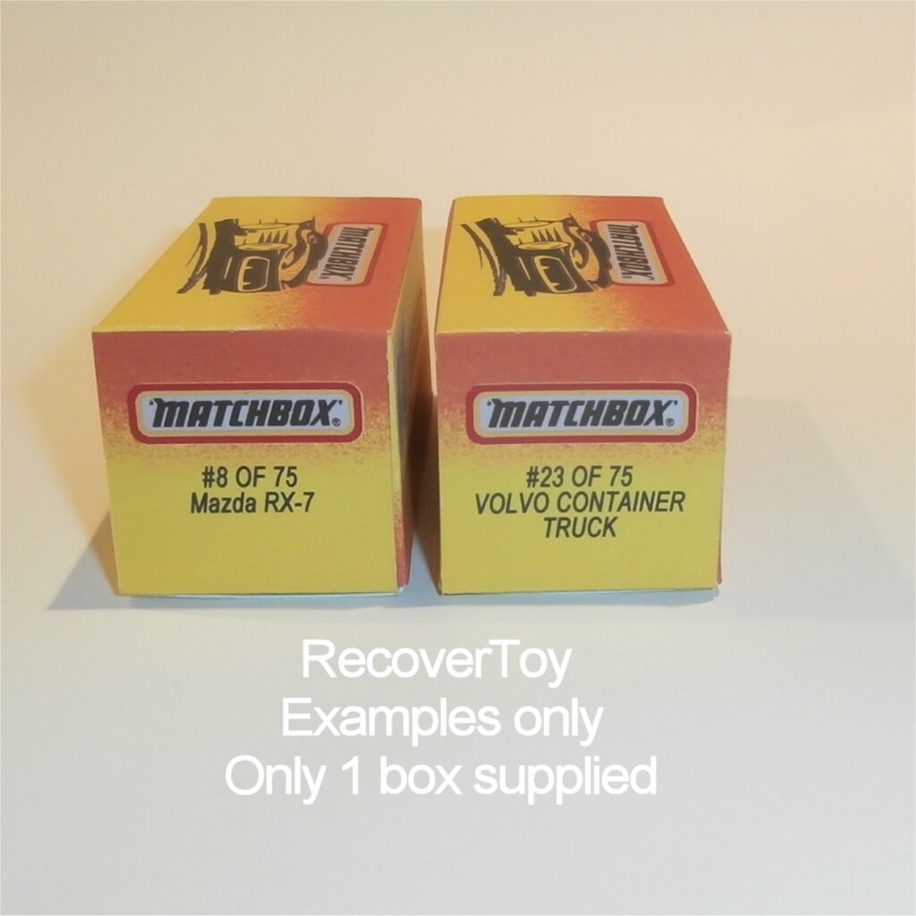 Matchbox Superfast 6 Excavator O Style Repro Box